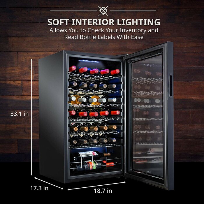 34 Bottle Compressor Wine Cooler Refrigerator – Ivation Wine Coolers